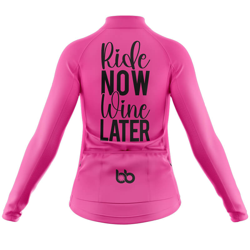 Ride Now, Wine Later Club Jerseys (Pink) – Bicycle Booth