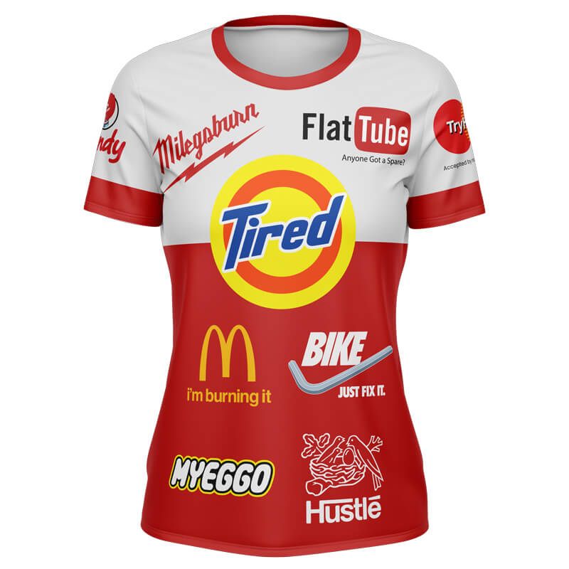 Parody Sponsor Running Shirt (V3) – Bicycle Booth