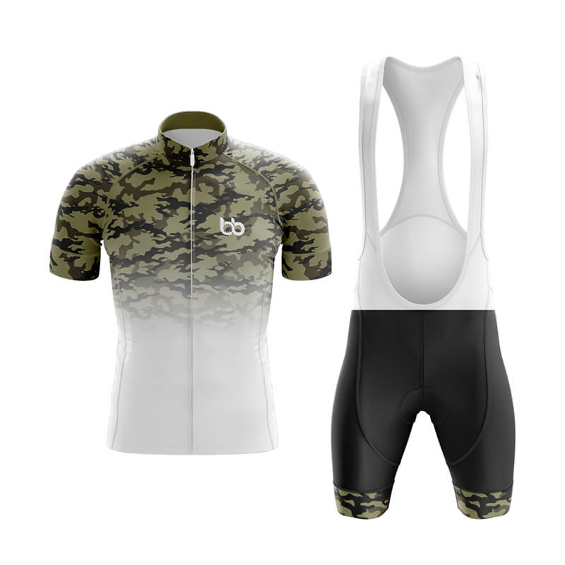 Camouflage Neck Club Cycling Kit (V3) (Green-White) – Bicycle Booth