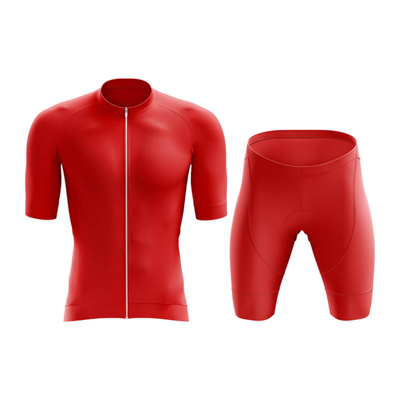 Basic Red Cycling Gear | Cycling Kits | Cycling jersey | Bike Clothing ...
