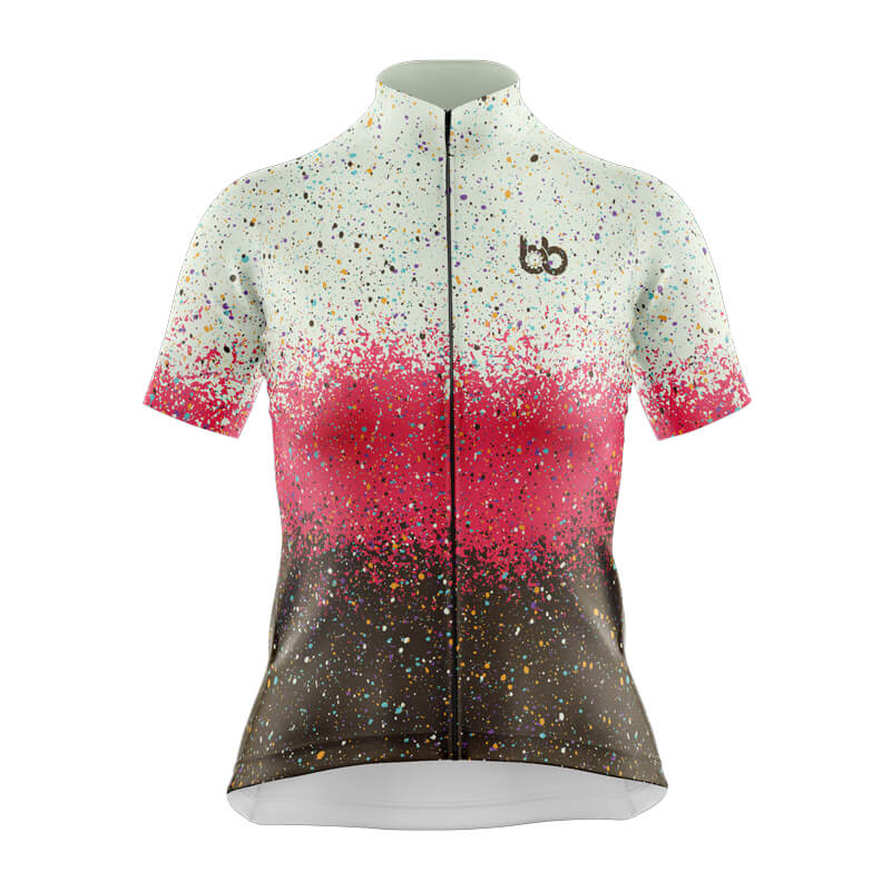 Paint Splatter Club Jerseys (Mint Green-Pink-Brown) – Bicycle Booth