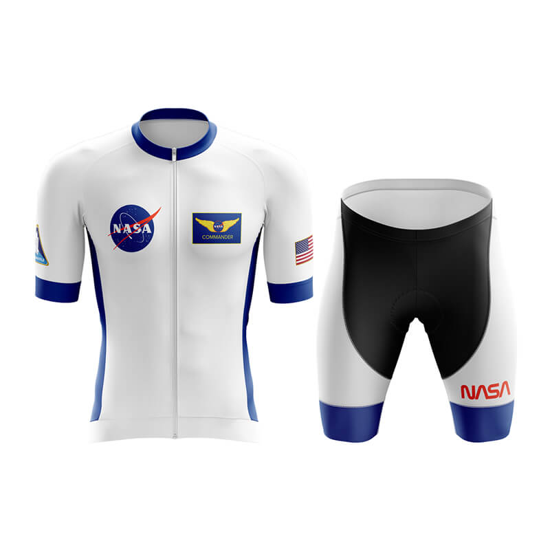 NASA Commander Aero Cycling Kit (White) – Bicycle Booth