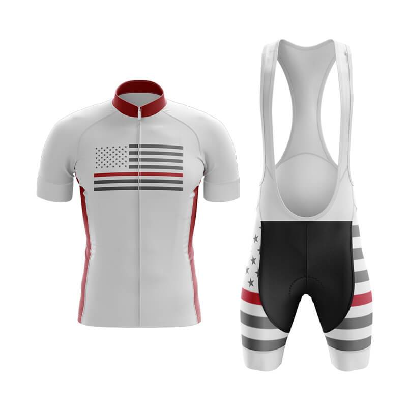 USA Thin Red Line White Cycling Kits | Cycling jersey | Bike Clothing ...