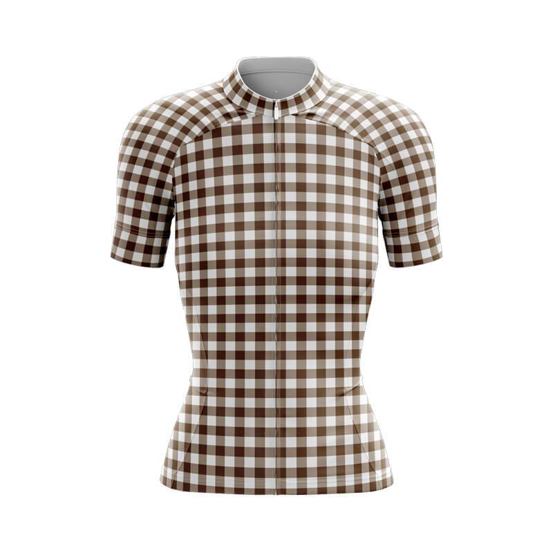 Checkered (Brown) jerseys – Bicycle Booth