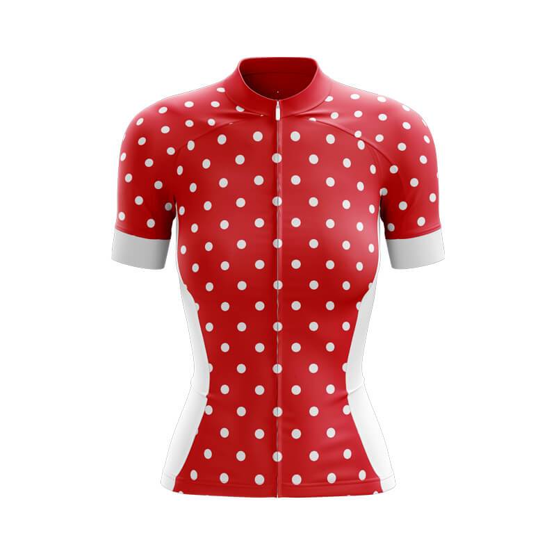 Polka Dot 2 (V1) (Red) Club Jerseys – Bicycle Booth