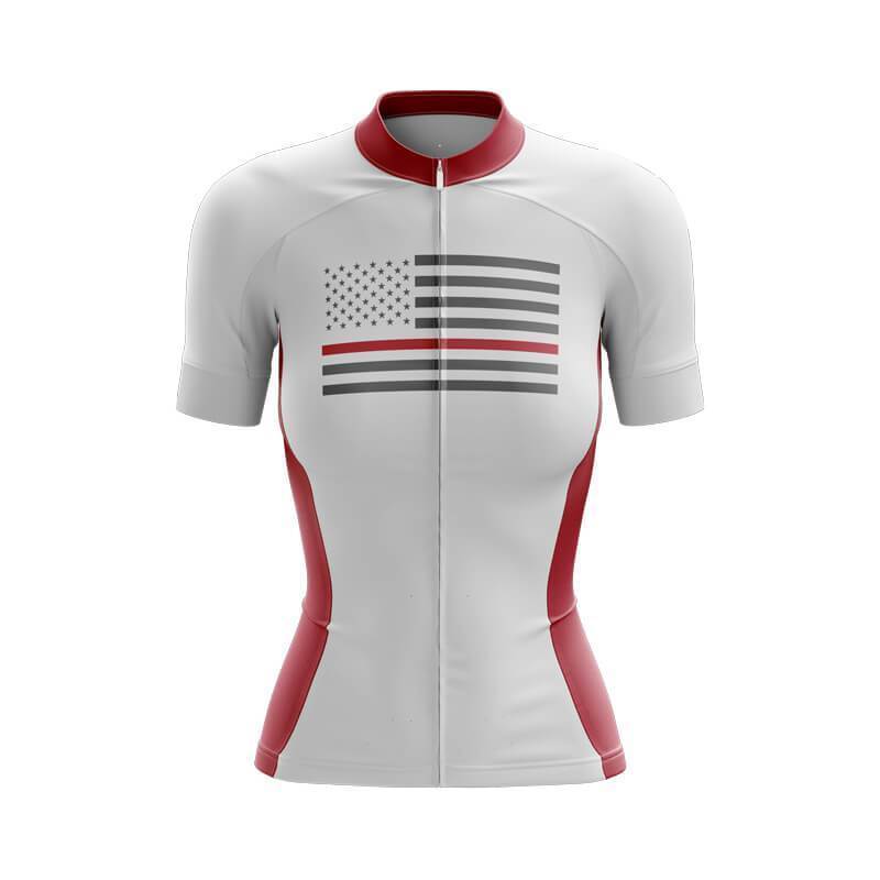 USA Thin Red Line (White) jerseys – Bicycle Booth