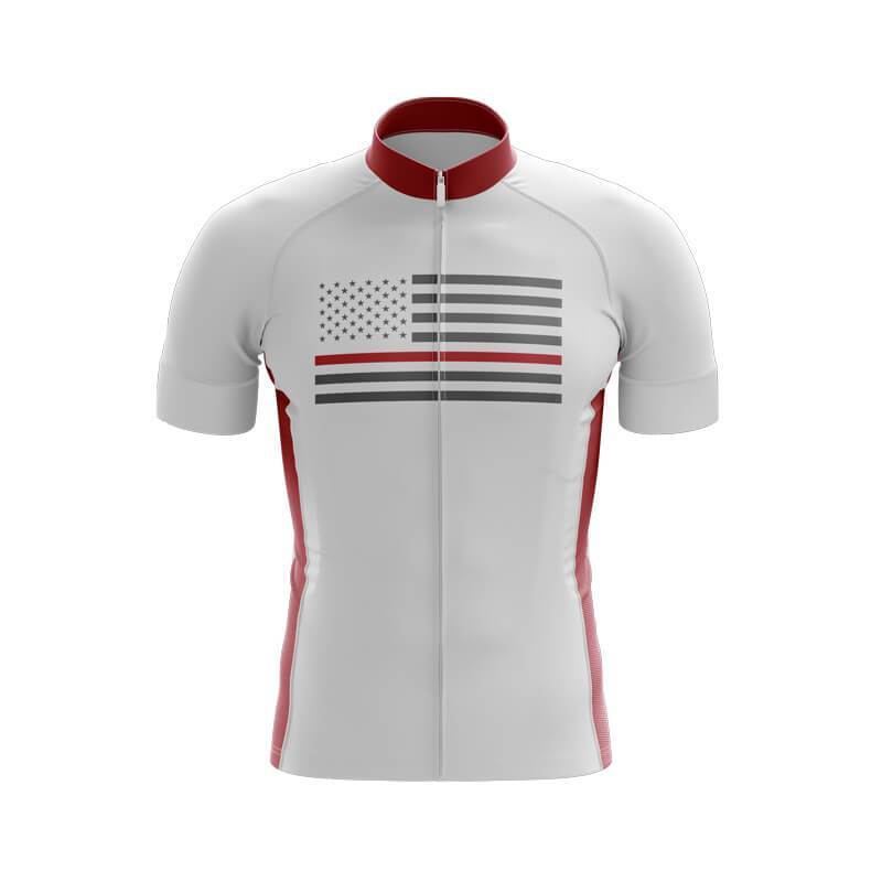 USA Thin Red Line (White) jerseys – Bicycle Booth