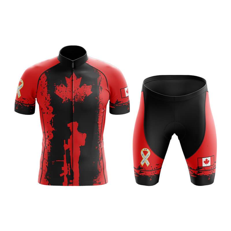 Canadian Veteran (Red) Cycling Gear | Cycling Kits | Cycling jersey ...