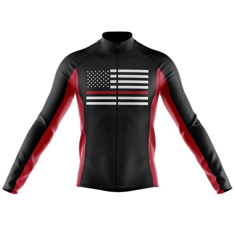 USA Thin Red Line (Black) jerseys – Bicycle Booth