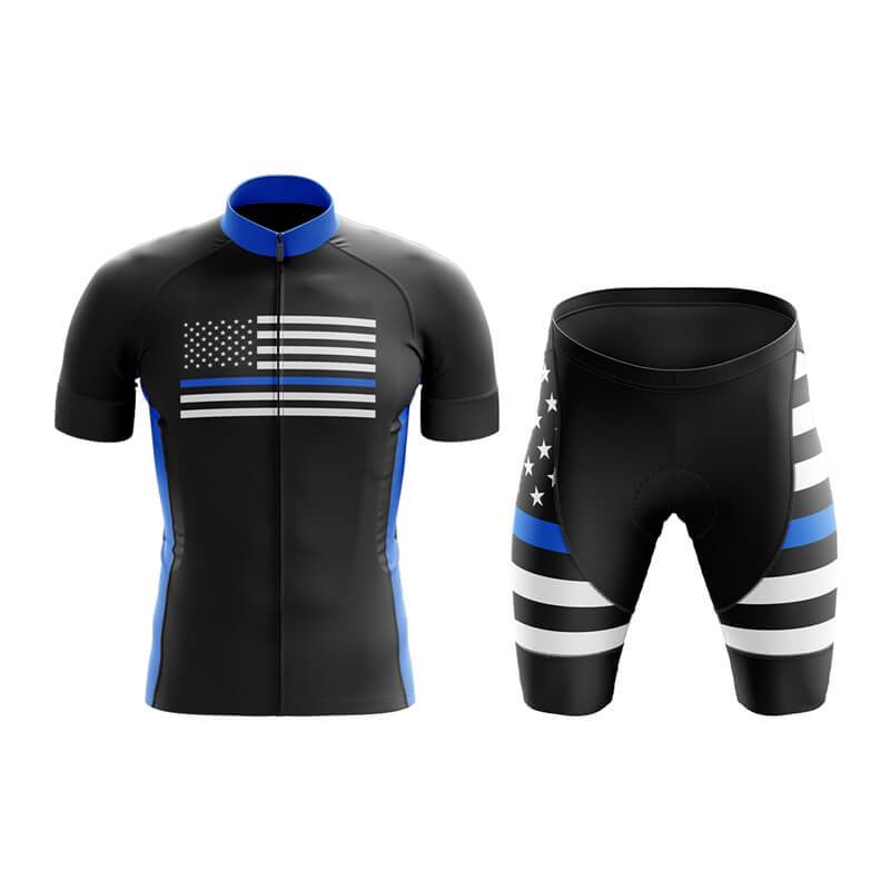 Thin Blue Line (Black) Club Cycling Kit – Bicycle Booth