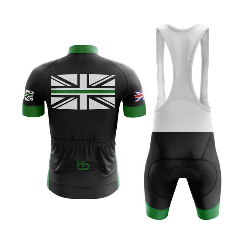 Thin Green Line UK (V1) (Black) Club Cycling Kit – Bicycle Booth