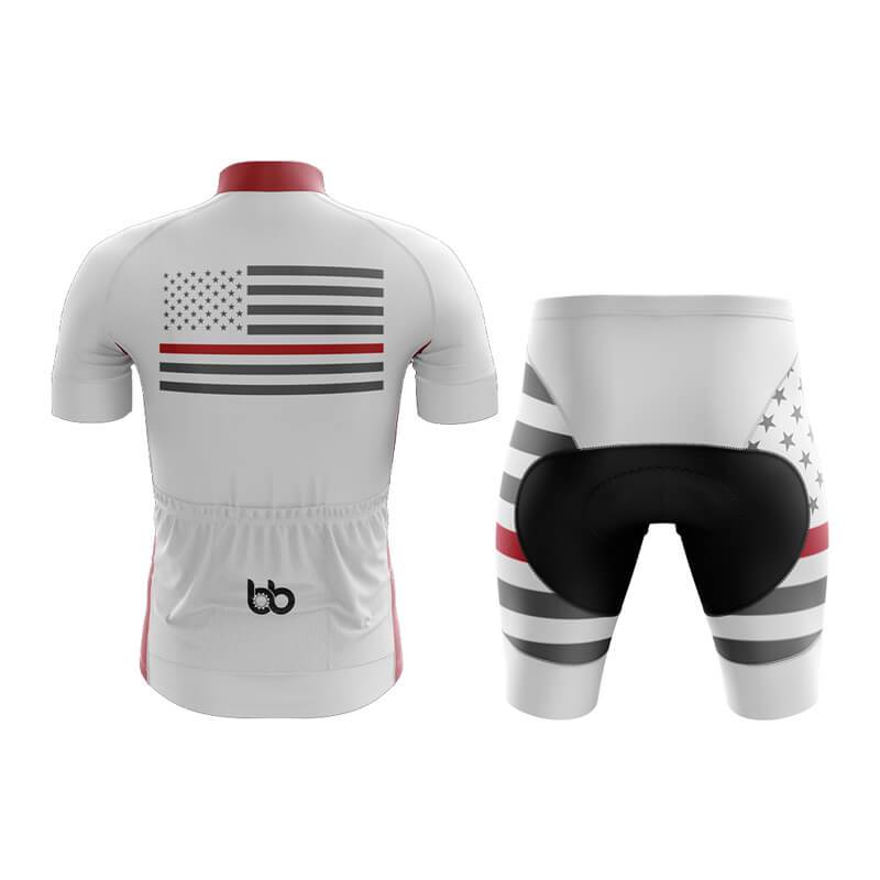 USA Thin Red Line White Cycling Kits | Cycling jersey | Bike Clothing ...