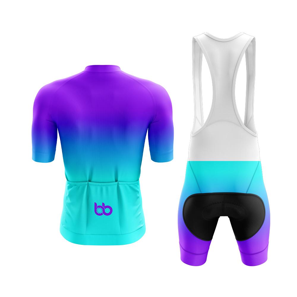 Violet-Cyan Gradient Aero Cycling Kit – Bicycle Booth