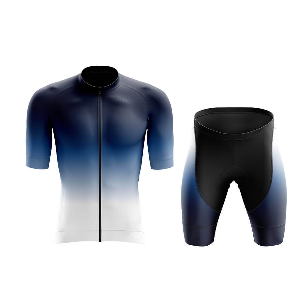 White-Dark Blue Gradient Aero Cycling Kit – Bicycle Booth