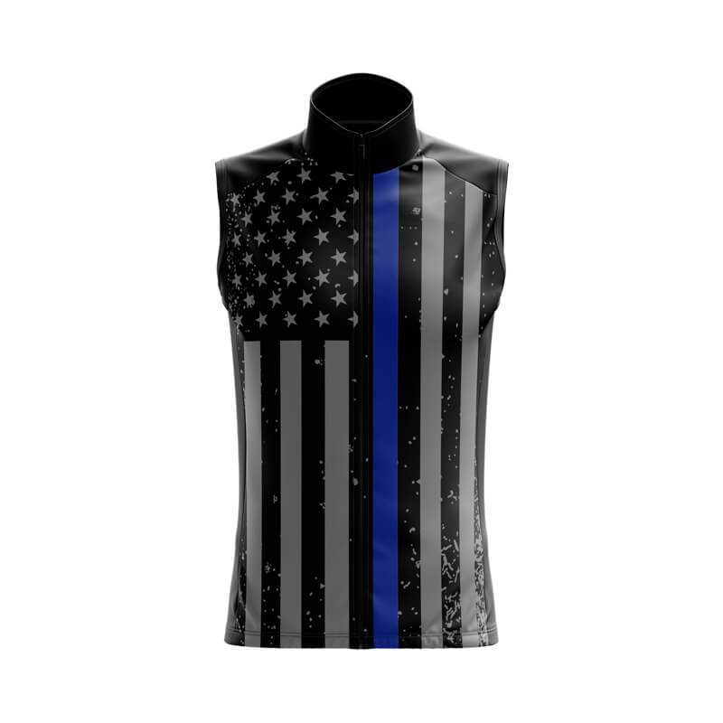 Tactical Thin Blue Line Sleeveless Club Jersey – Bicycle Booth